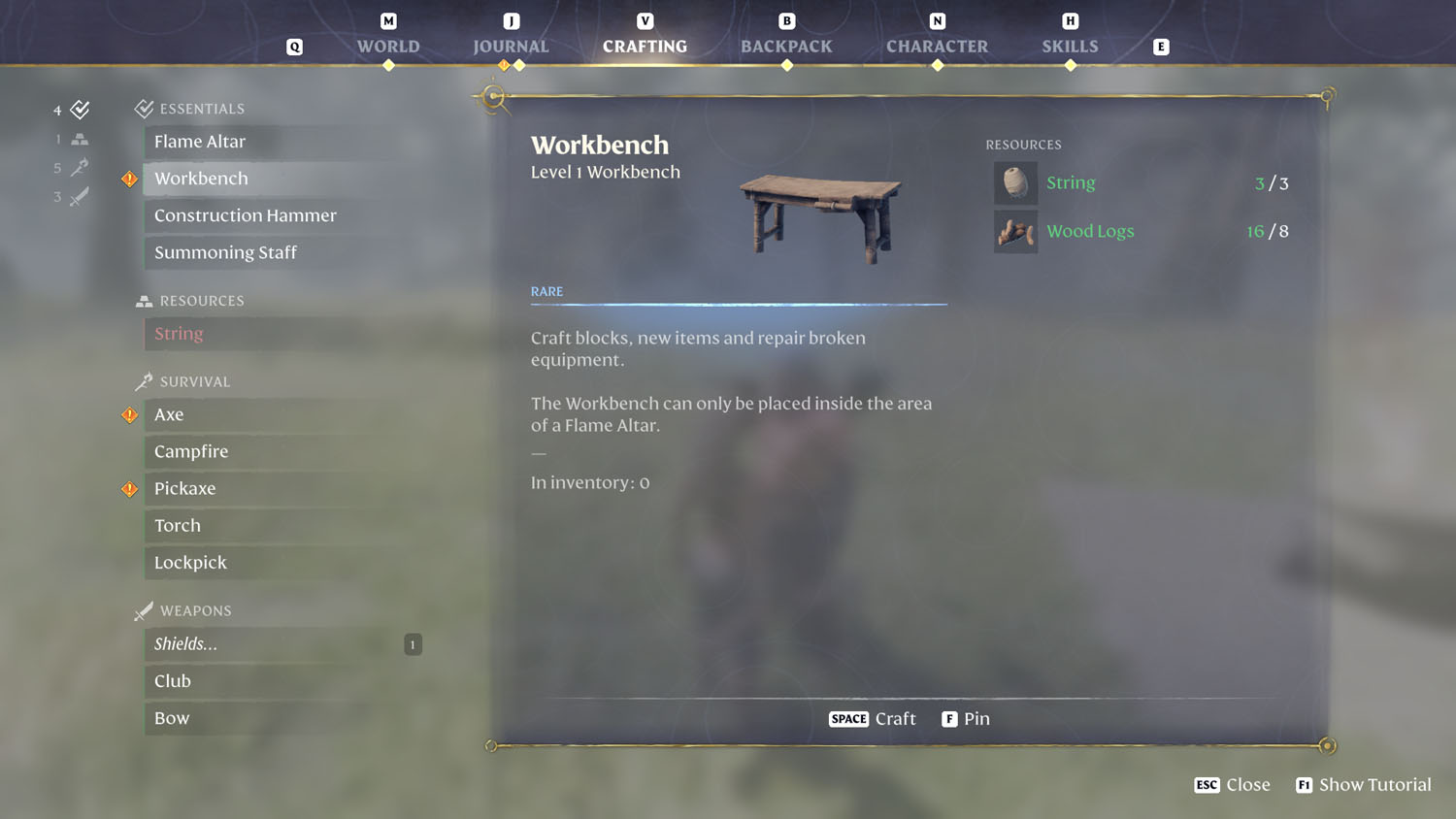 Sarah Maree - Enshrouded Blacksmith Quests Walkthrough