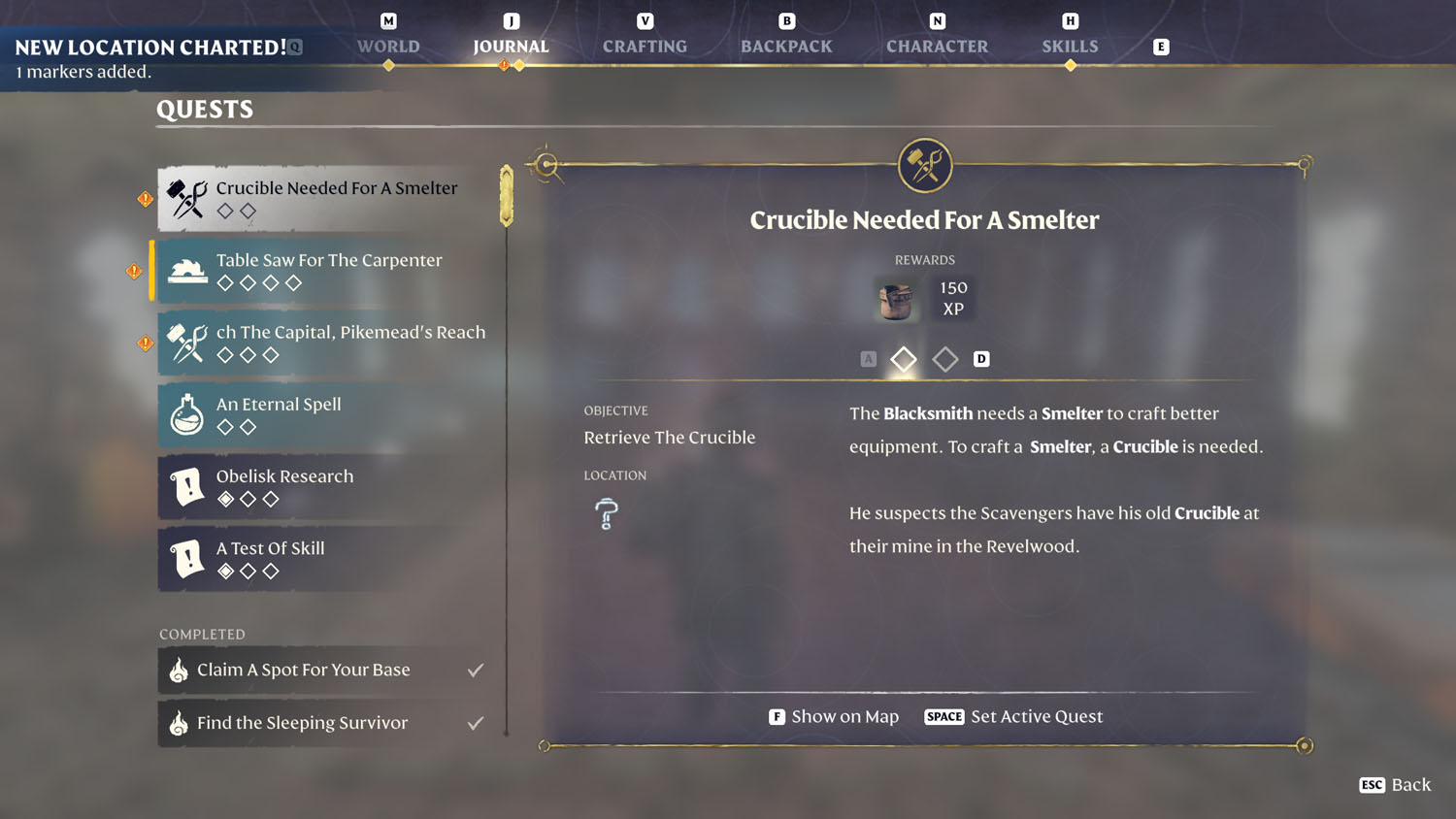 Sarah Maree - Enshrouded Blacksmith Quests Walkthrough