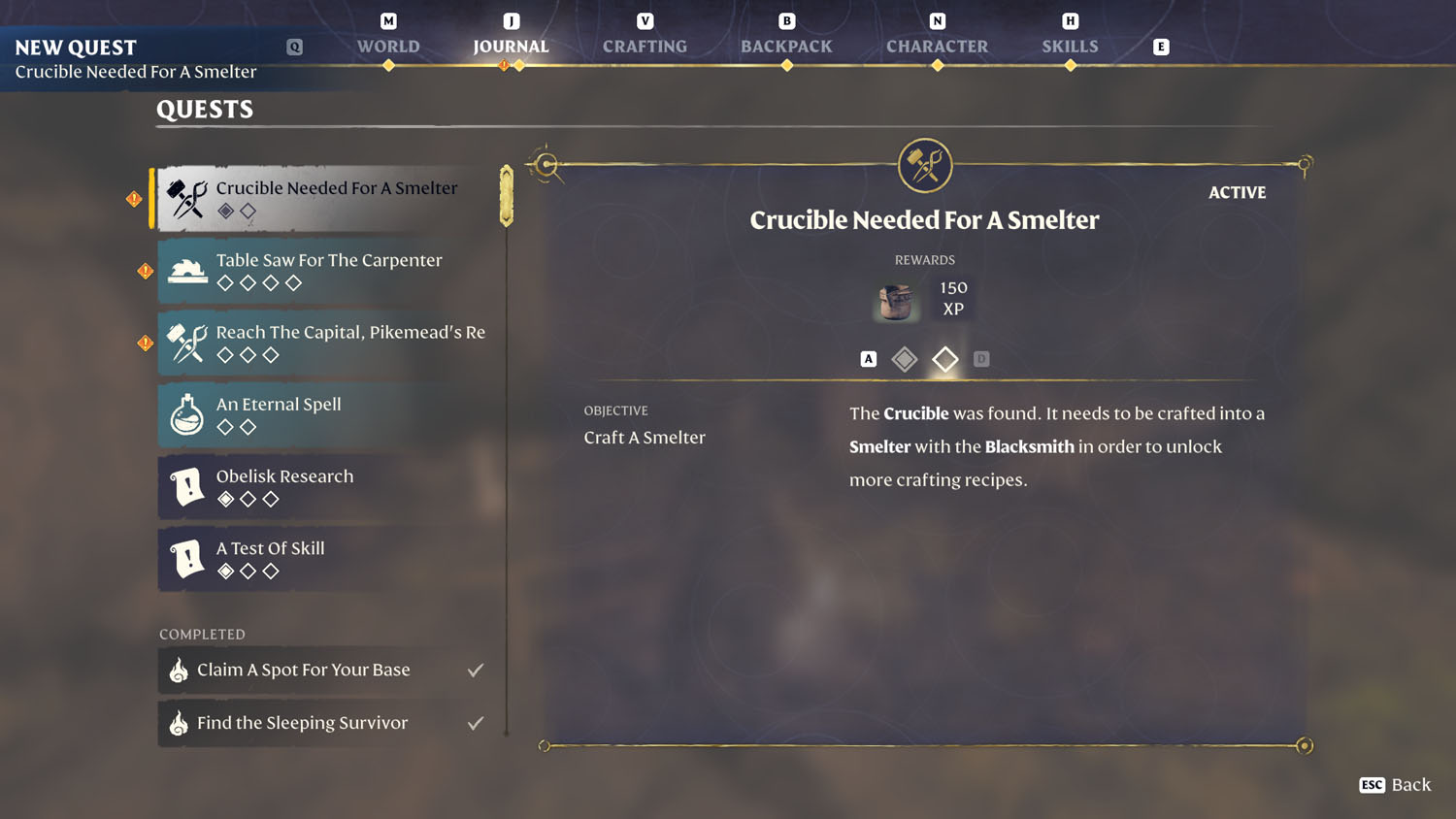 Sarah Maree - Enshrouded Blacksmith Quests Walkthrough