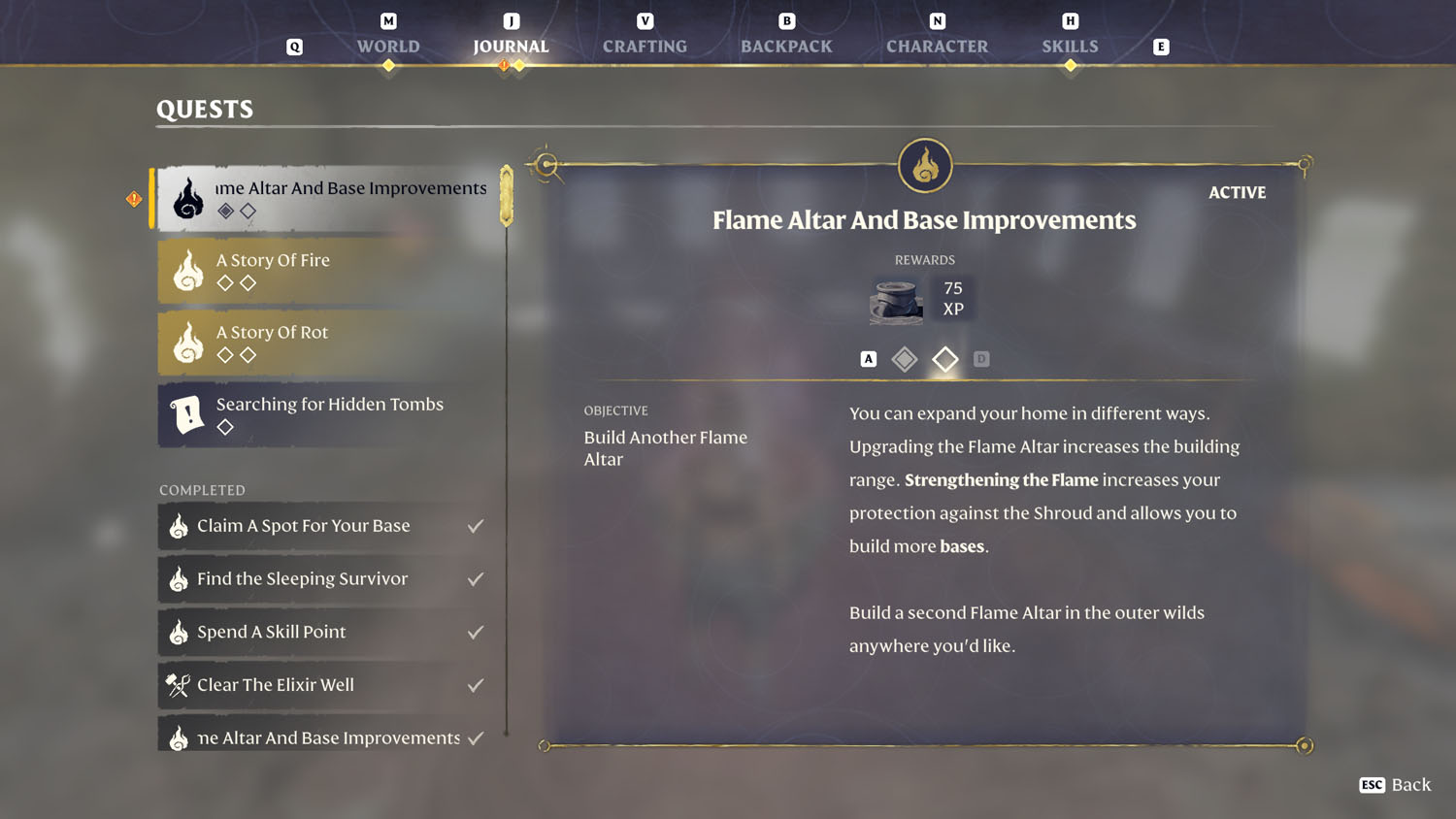 Sarah Maree - Enshrouded Flame Altar Quests Walkthrough