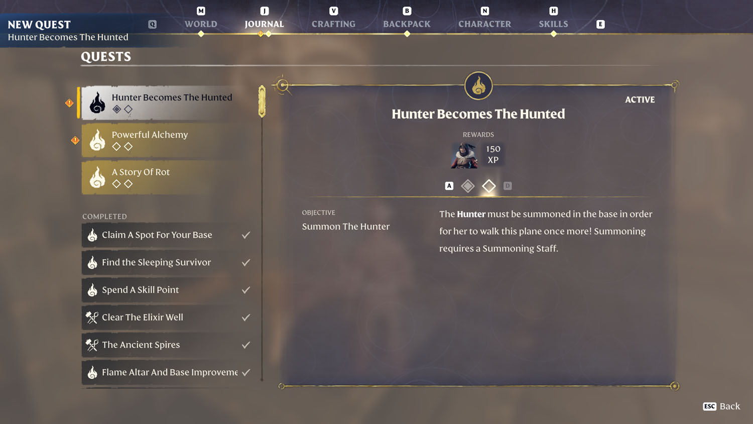 Sarah Maree - Enshrouded Flame Altar Quests Walkthrough