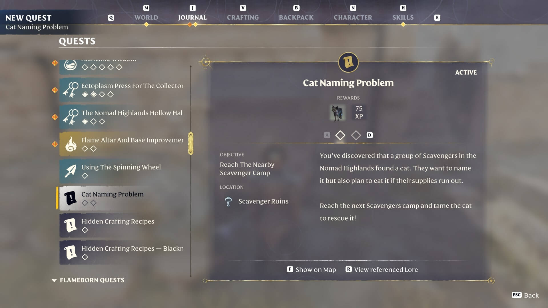 Sarah Maree - Enshrouded Items, XP, and Loot Reward Quests Walkthrough