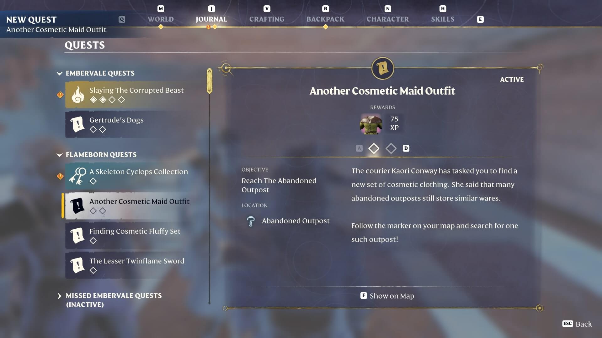 Sarah Maree - Enshrouded Items, XP, and Loot Reward Quests Walkthrough